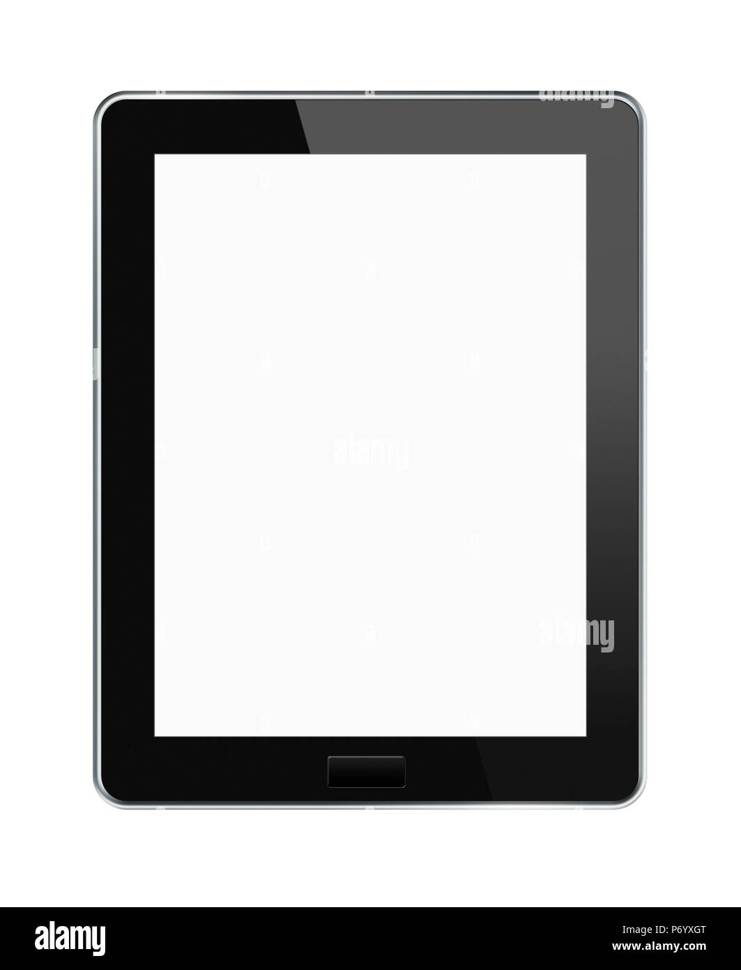 Blank digital tablet isolated on white background Stock Photo - Alamy