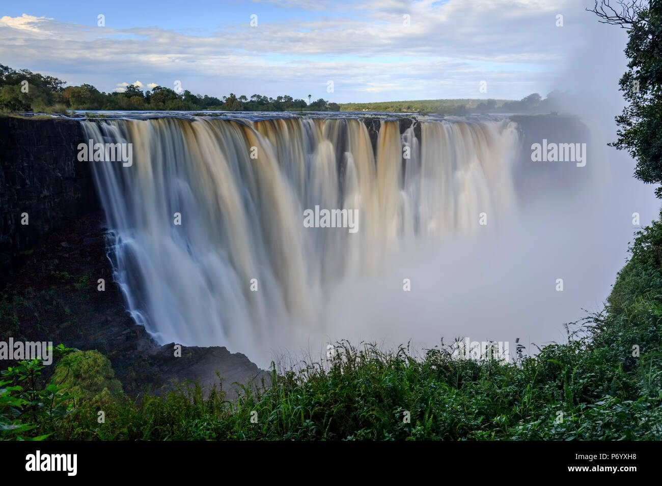 Zimbabwe, Victoria Falls, Victoria Falls National Park during rainy ...