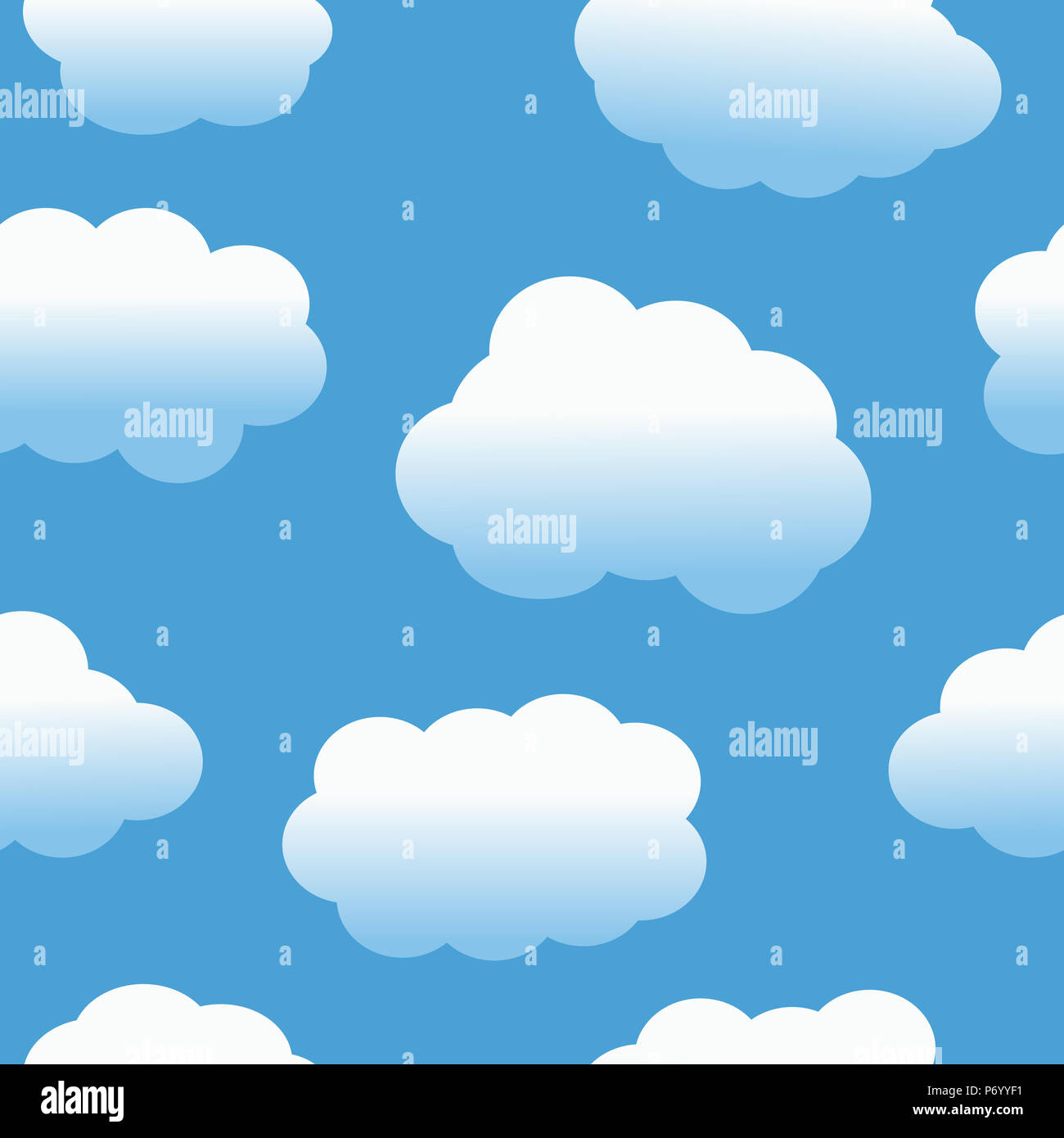 Clouds in the sky background seamless tile Stock Photo - Alamy