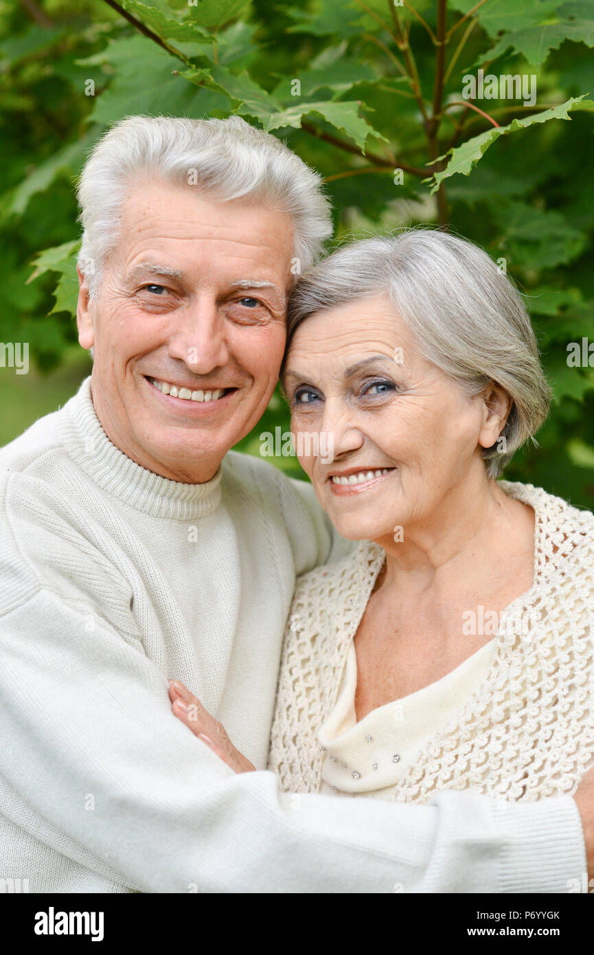 Elderly couple together Stock Photo - Alamy