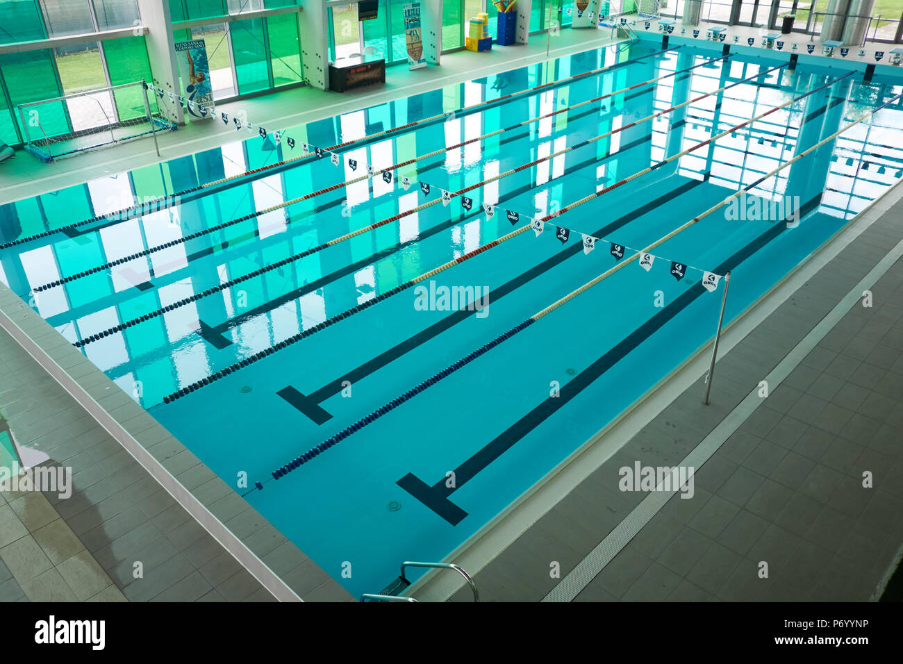 Rome, Italy - June 2015: Public Swimming pool Stock Photo - Alamy
