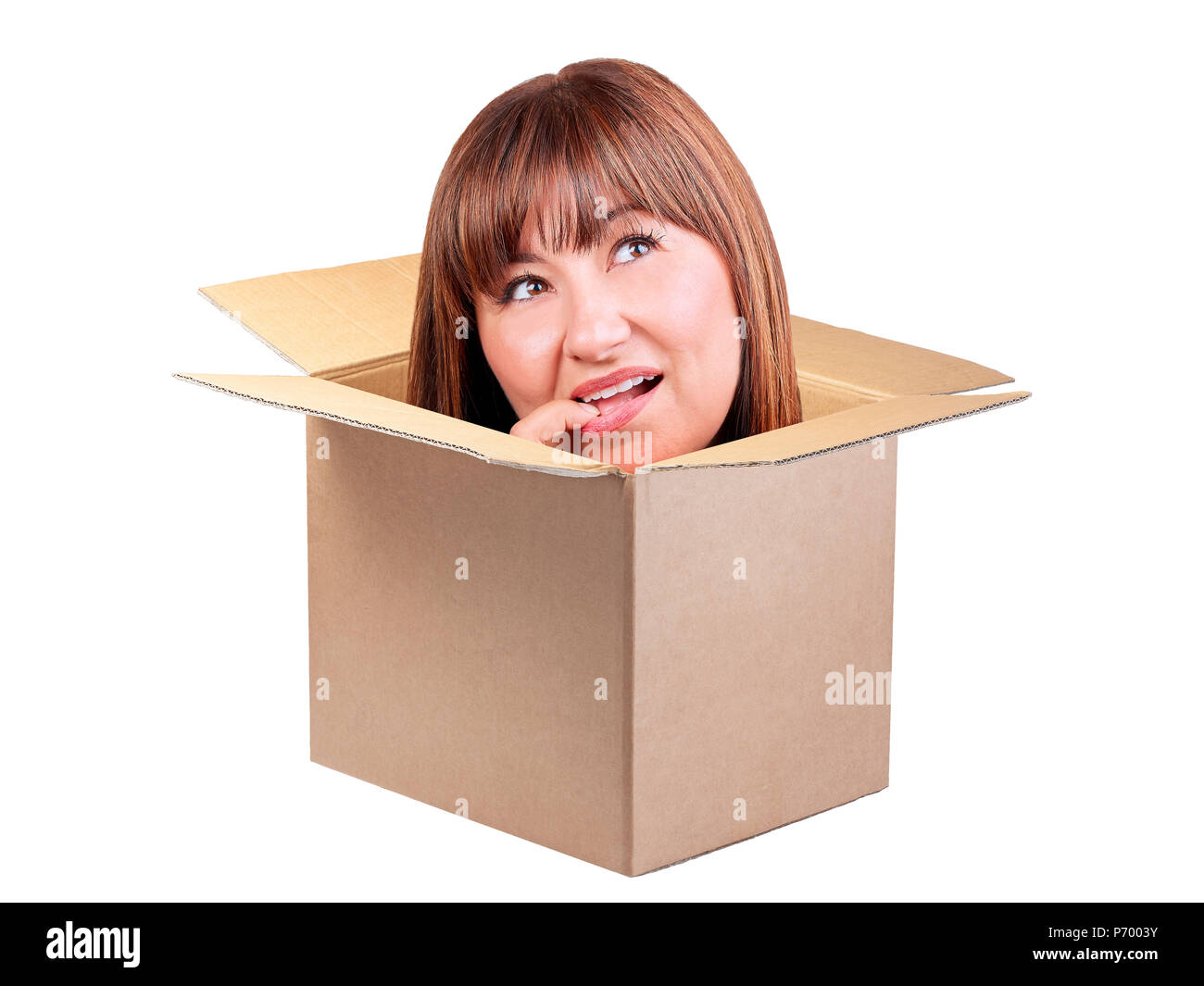 Popping out of box Cut Out Stock Images & Pictures - Alamy
