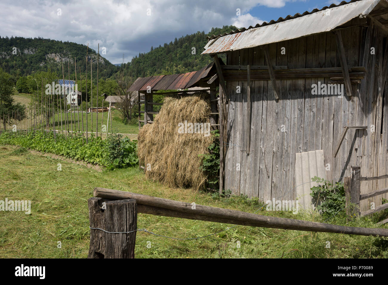 Hay drying rack on field hi-res stock photography and images - Alamy