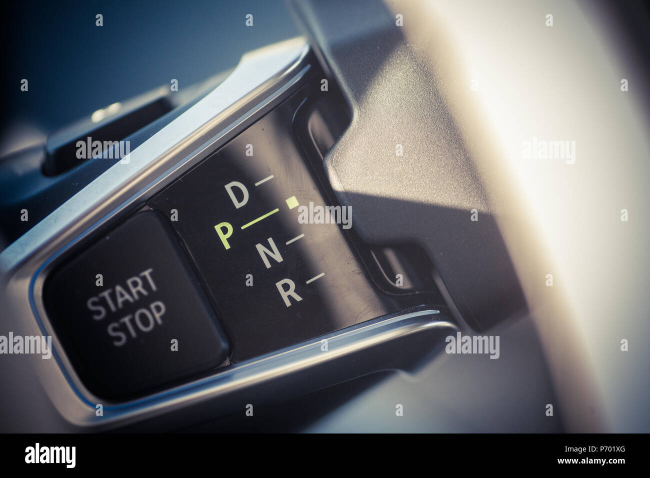 Color image of an automatic transmission gear of a car Stock Photo - Alamy