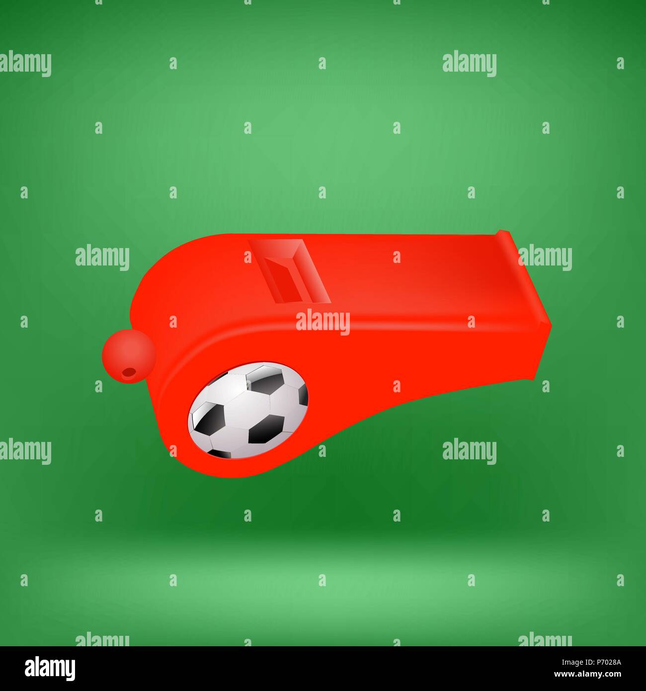 Football referee and whistle Stock Vector Images - Alamy