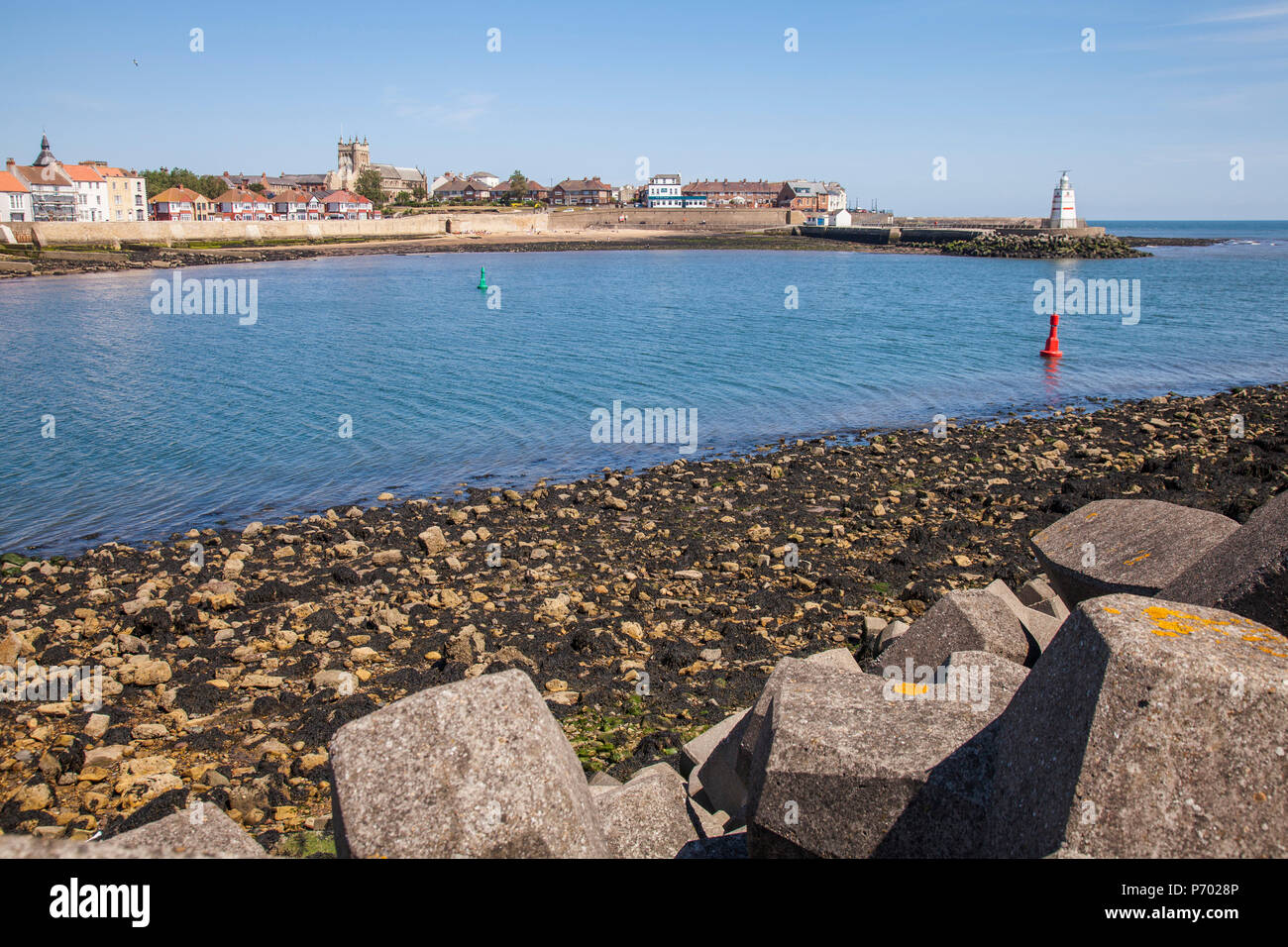 A view of Victoria Harbour at the Headland,Hartlepool,England,UK Stock ...
