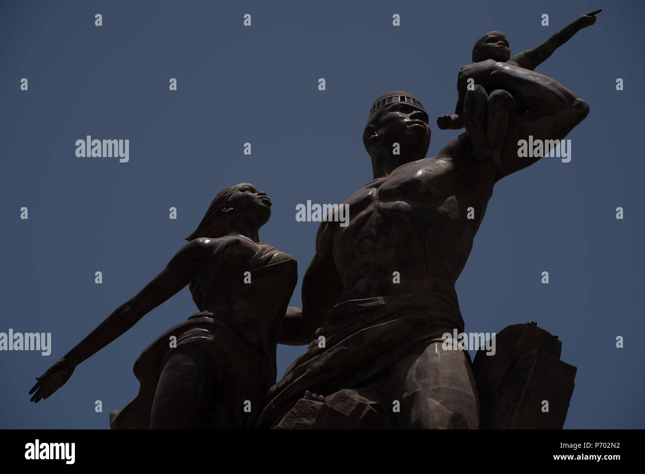 Statue dedicated to independence, Dakar, Senegal Stock Photo - Alamy