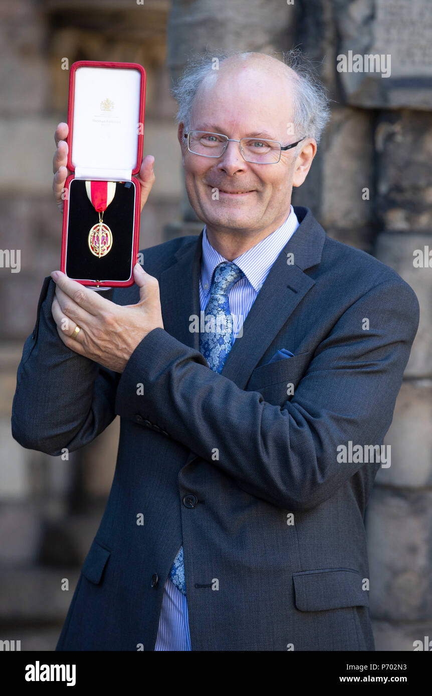 Professor Sir John Curtice after receiving his Knighthood for services ...