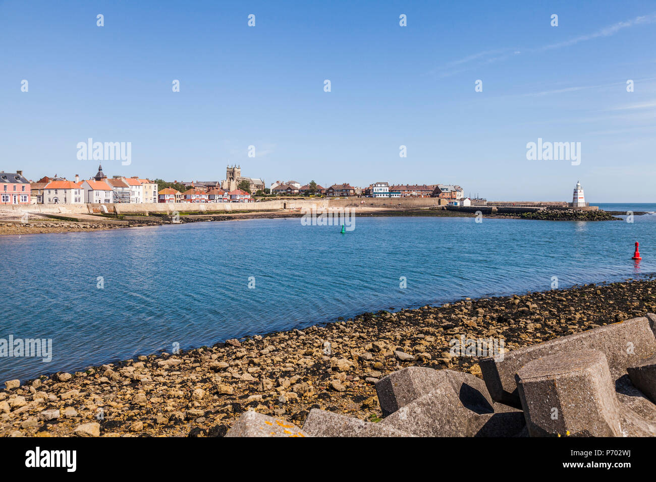 A view of Victoria Harbour at the Headland,Hartlepool,England,UK Stock ...