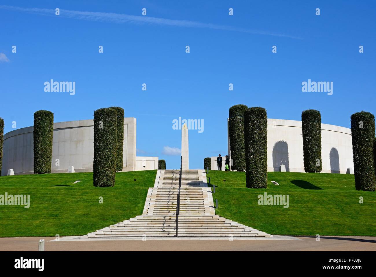 Front view of the Armed Forces Memorial, National Memorial Arboretum ...