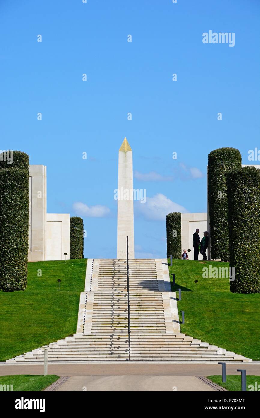 Front view of the Armed Forces Memorial, National Memorial Arboretum ...