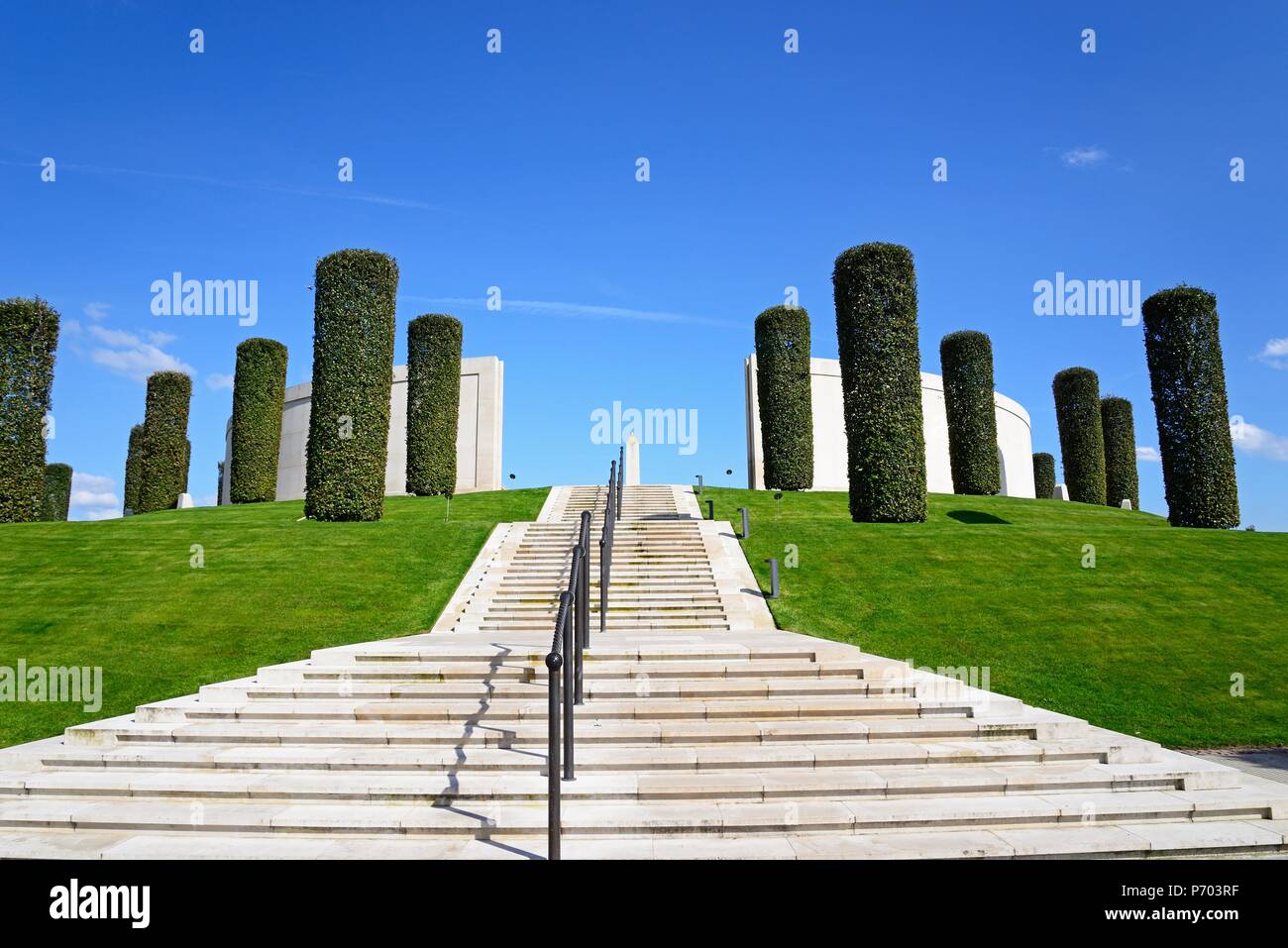 Front view of the Armed Forces Memorial, National Memorial Arboretum ...