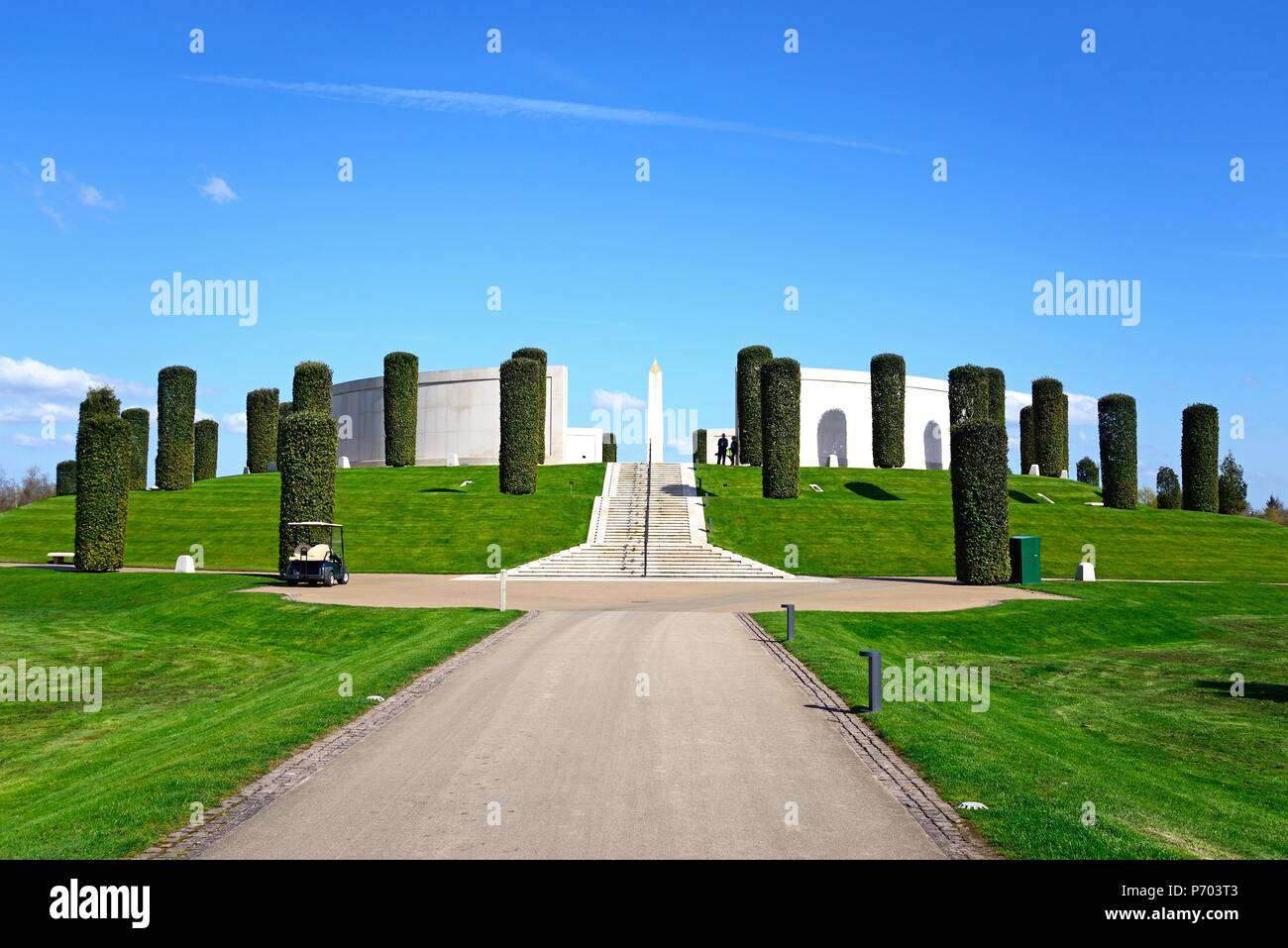 Front view of the Armed Forces Memorial, National Memorial Arboretum ...