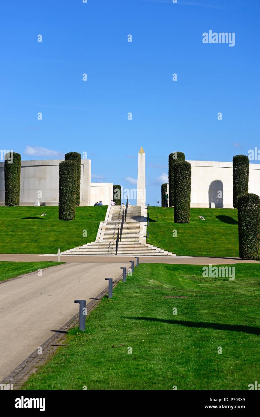 Front view of the Armed Forces Memorial, National Memorial Arboretum ...