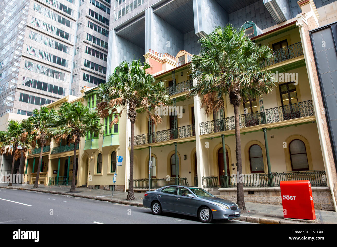 Victorian and colonial architecture in Phillip street in Sydney city ...
