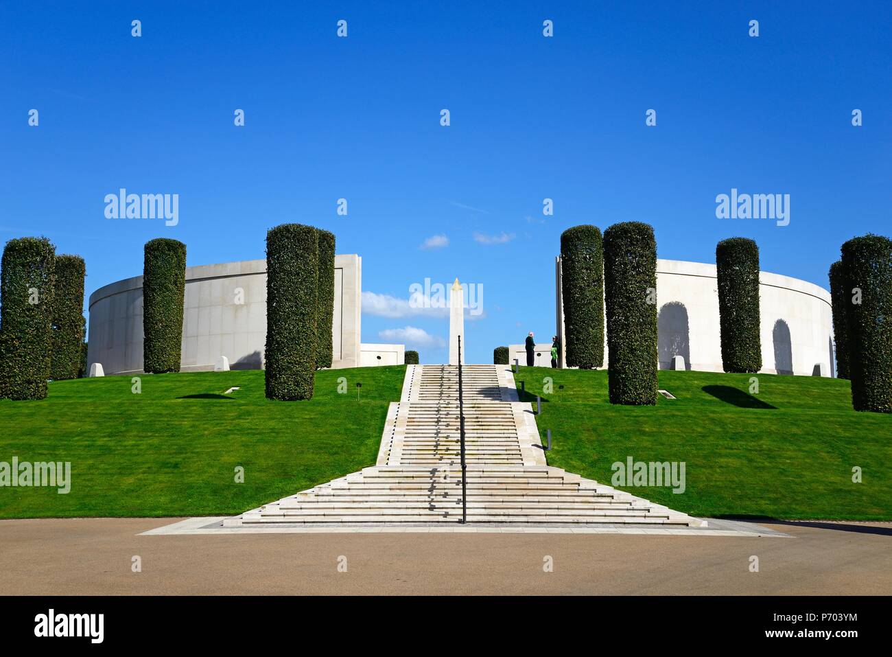 Front view of the Armed Forces Memorial, National Memorial Arboretum ...