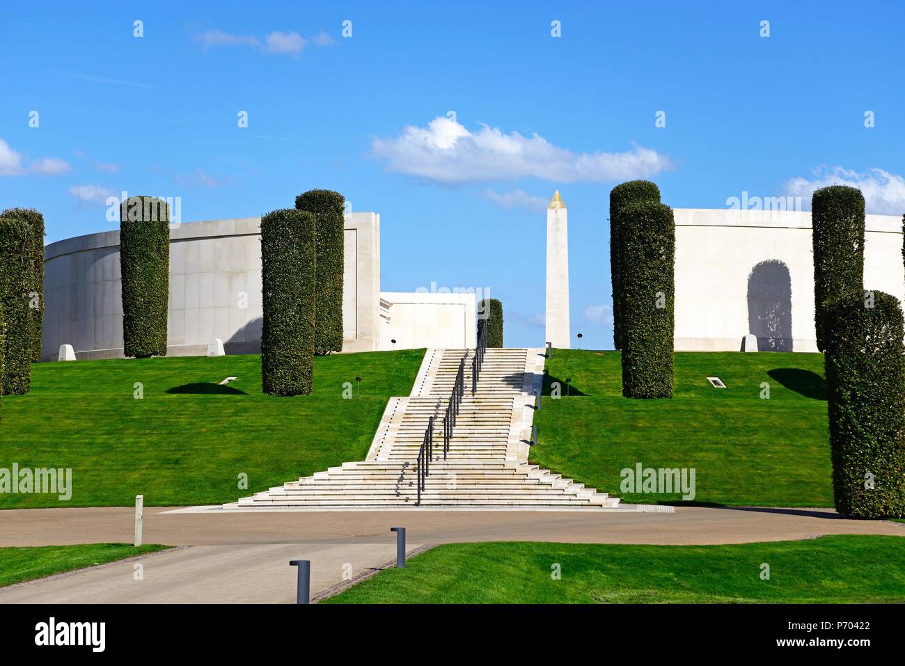 Front view of the Armed Forces Memorial, National Memorial Arboretum ...
