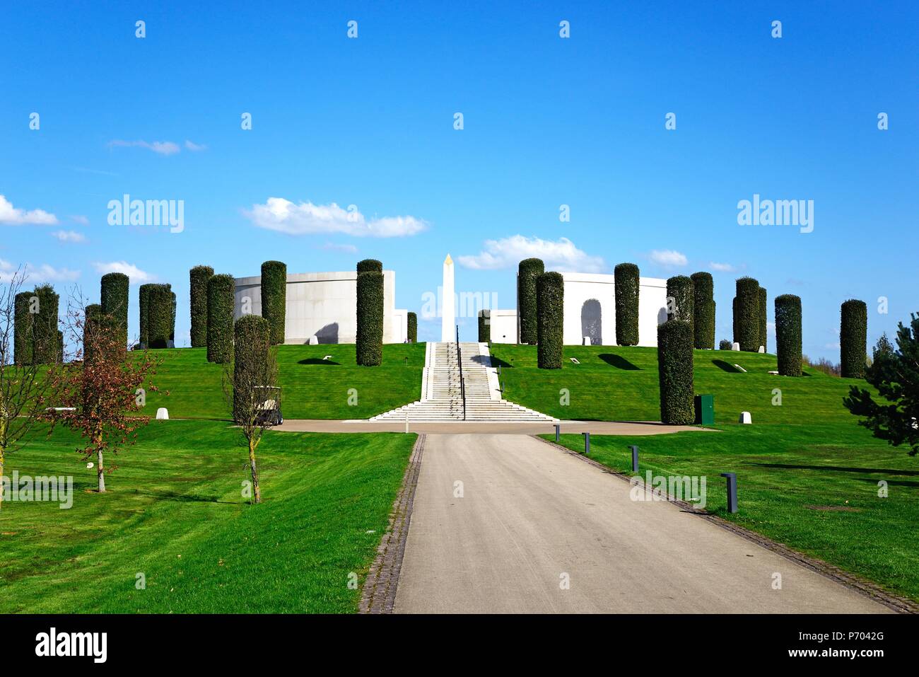 Front view of the Armed Forces Memorial, National Memorial Arboretum ...