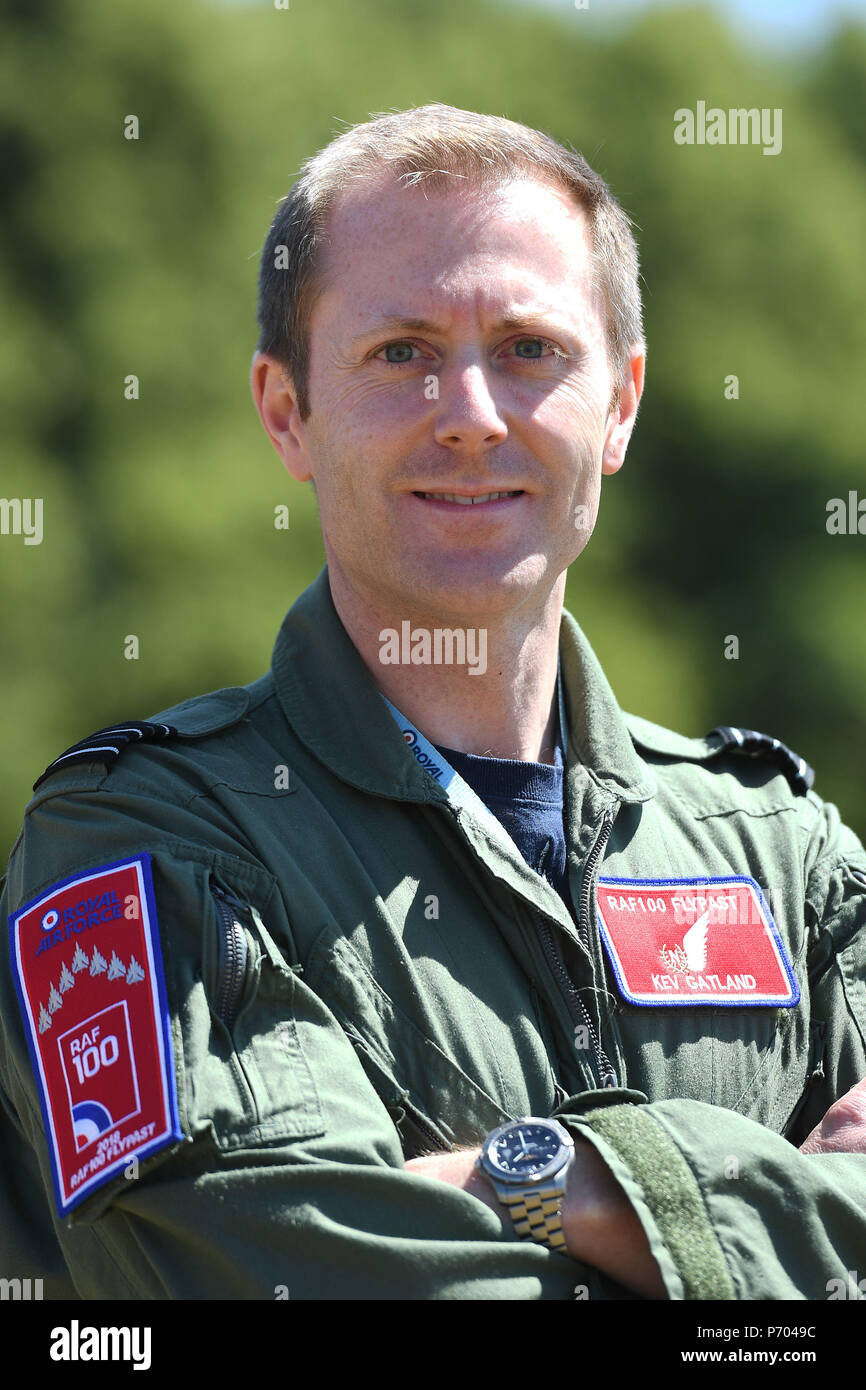 Flypast project officer Wing Commander Kevin Gatland at RAF Cranwell in ...