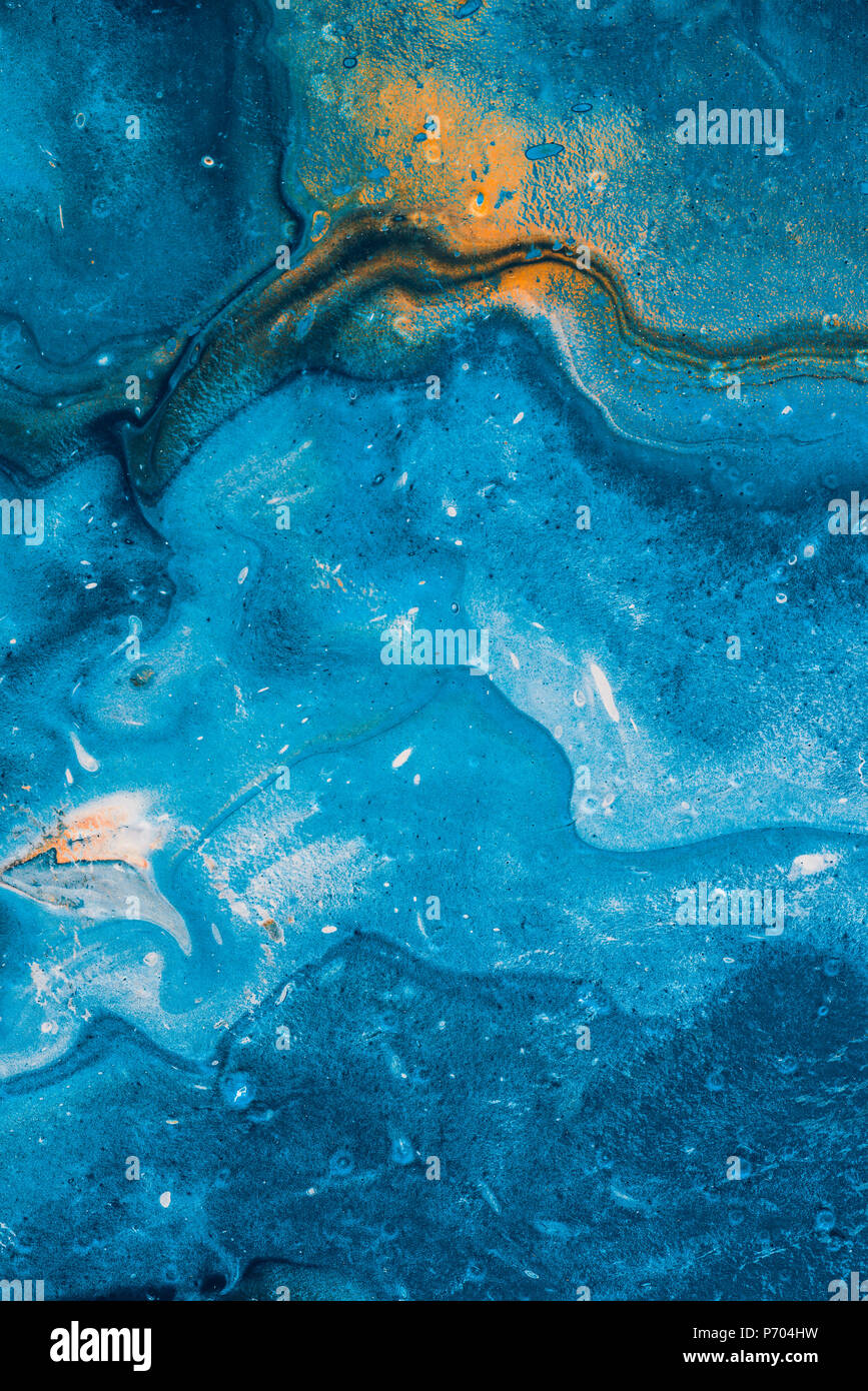 abstract blue texture with oil paint Stock Photo - Alamy