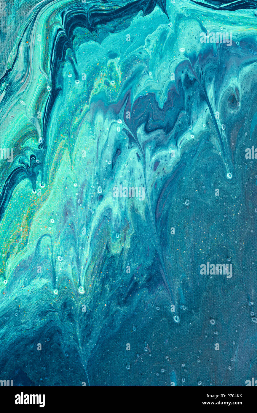 abstract blue texture with acrylic paint Stock Photo - Alamy