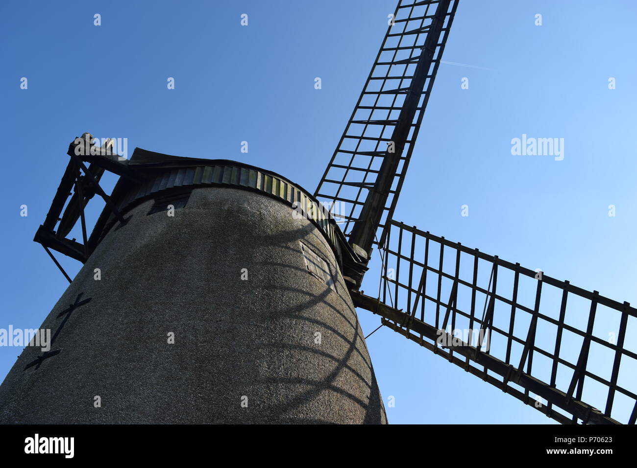 old fashion windmill wirral Stock Photo - Alamy