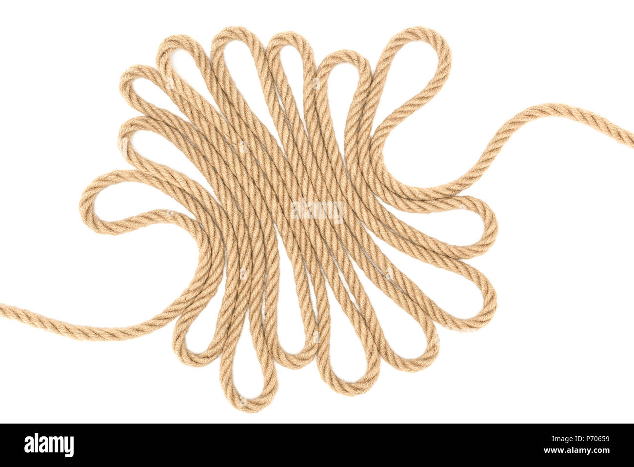 Nautical rope isolated hi-res stock photography and images - Alamy