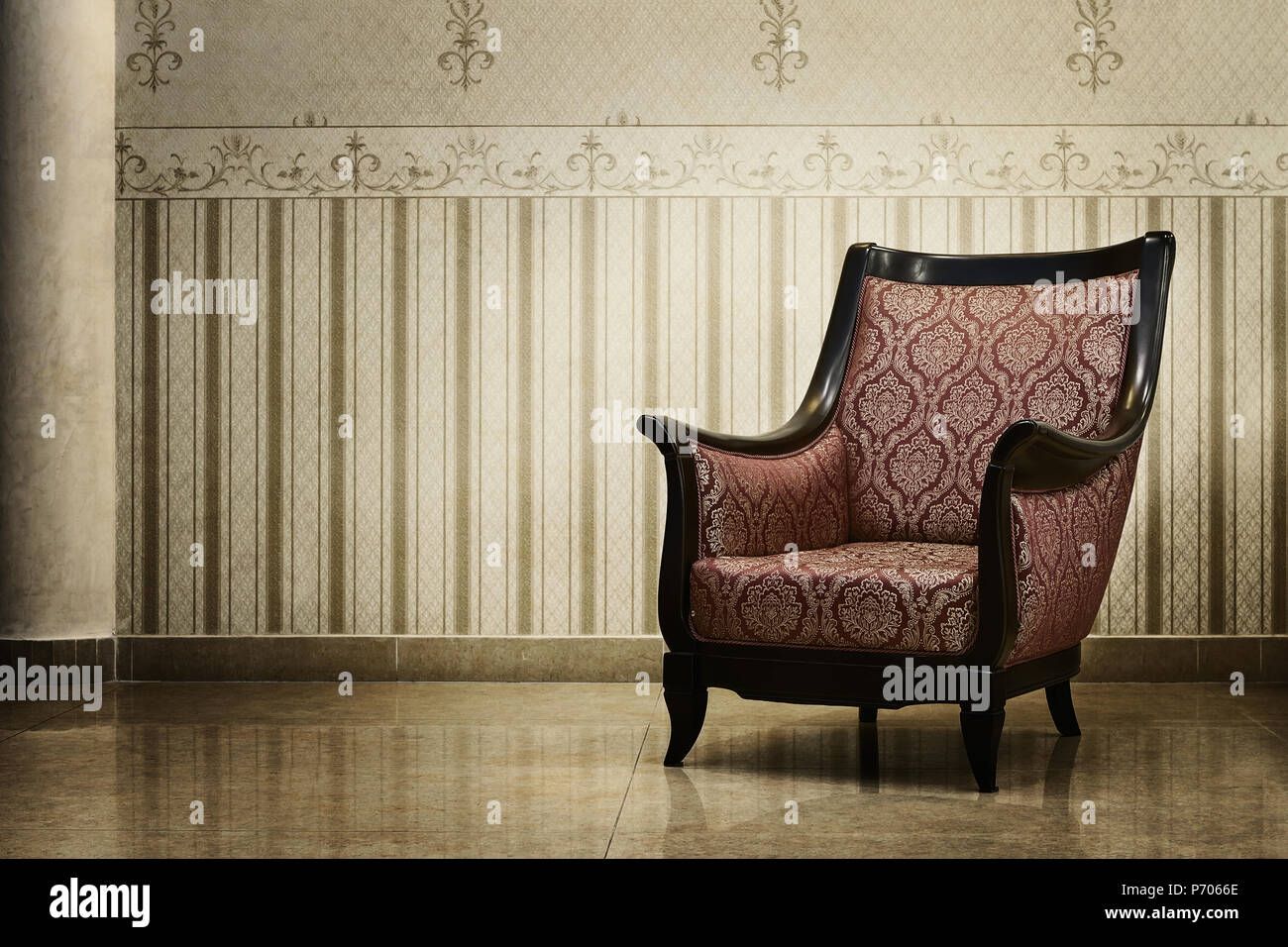 Empty armchair old hi-res stock photography and images - Alamy