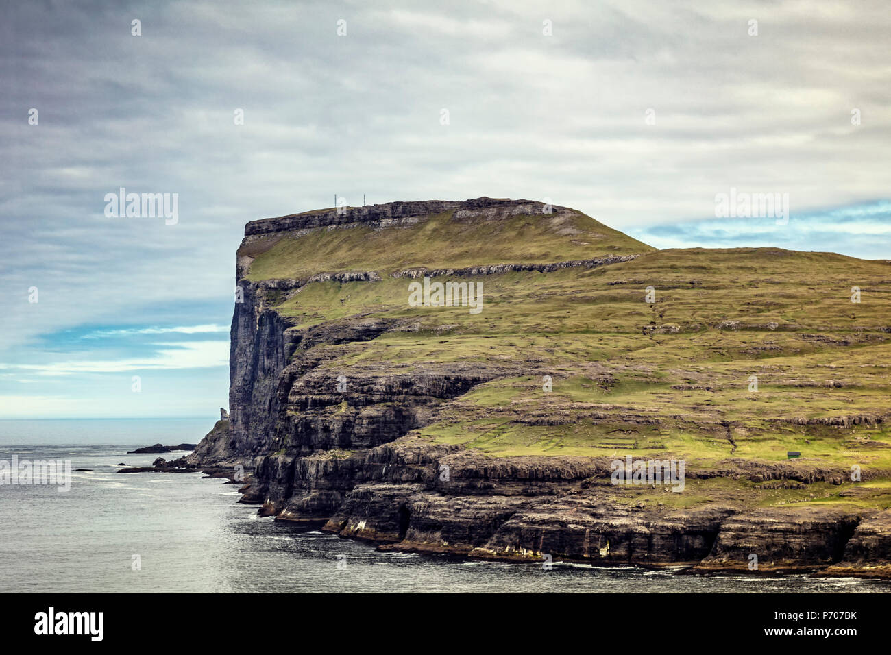 scenic view in faroe island Stock Photo - Alamy