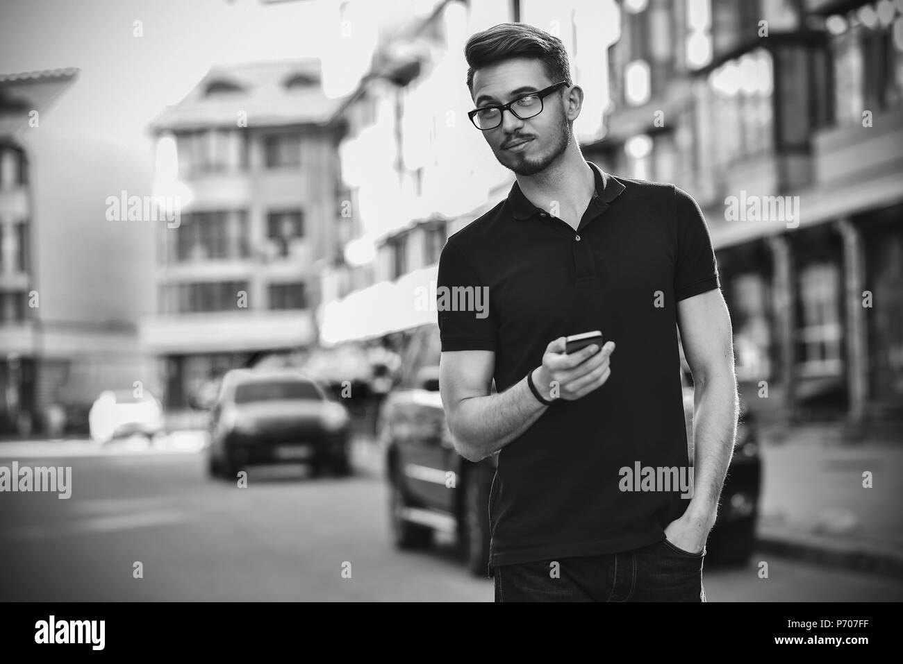 New style street view Black and White Stock Photos & Images - Alamy