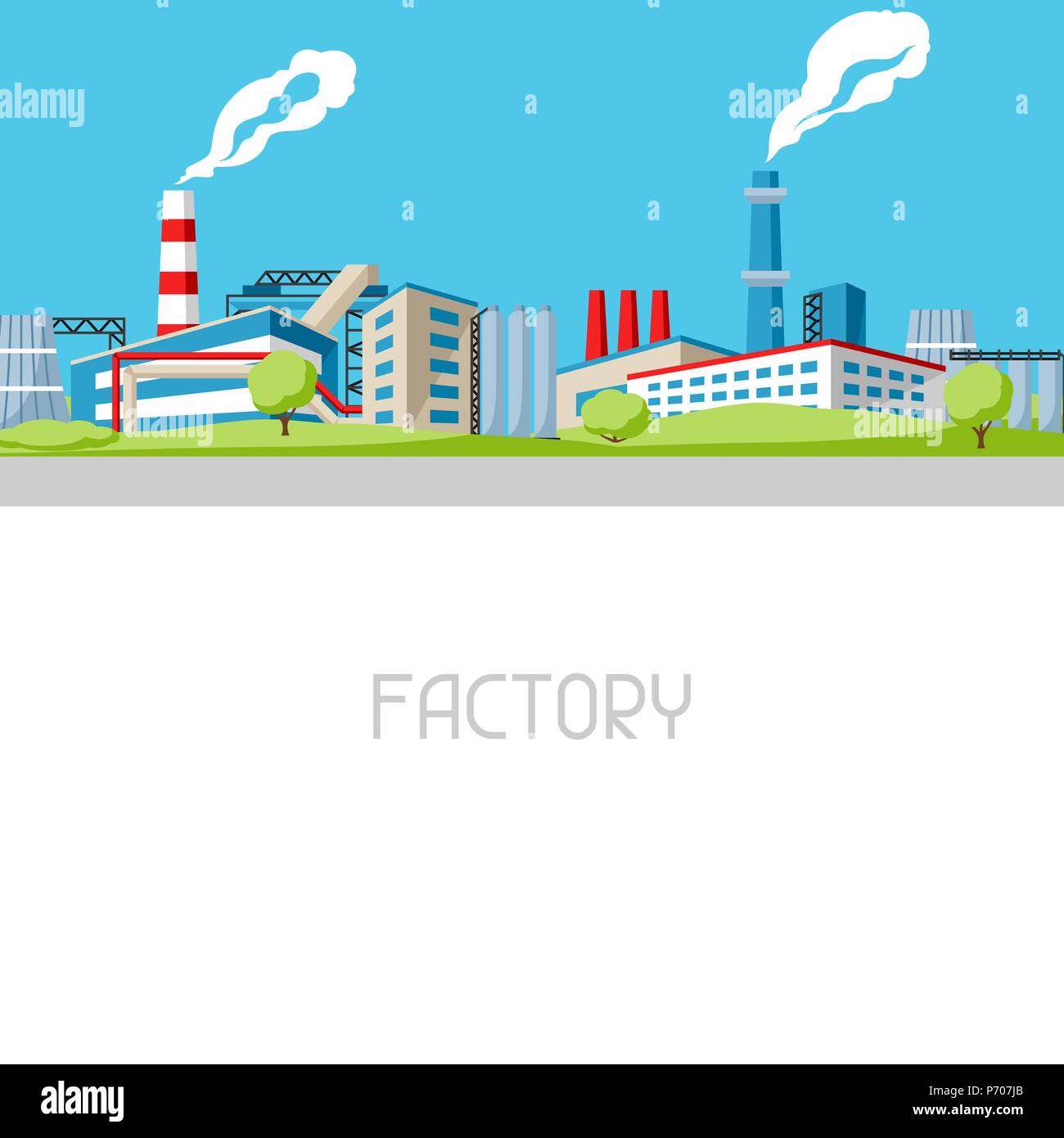 Industrial factory background Stock Vector Image & Art - Alamy