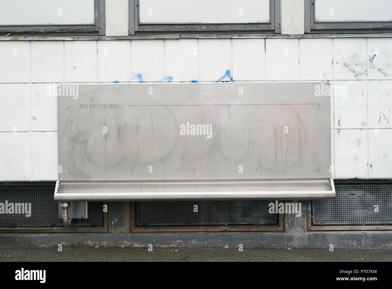 Outdoor urinal in Copenhagen Stock Photo - Alamy