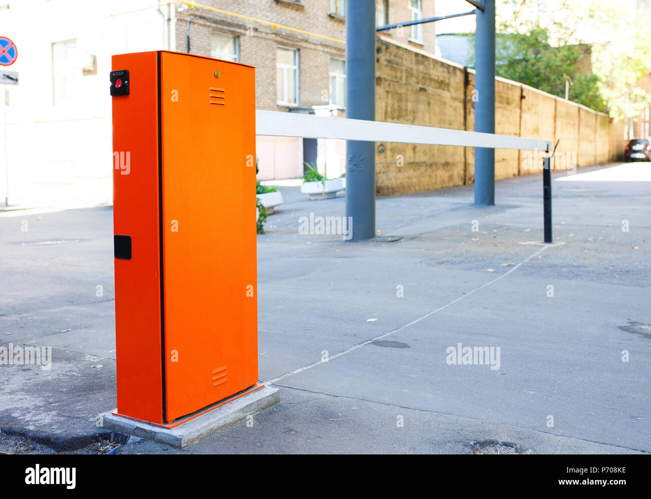 Automatic barrier and security system Stock Photo - Alamy