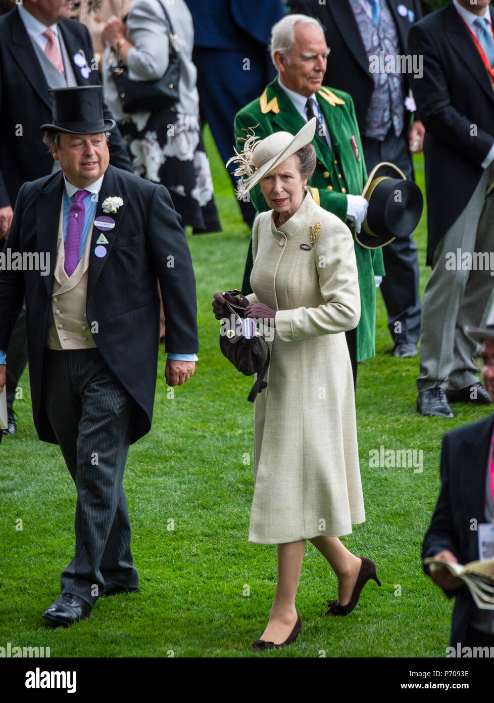 The Princess Royal with Investment director Sir Francis Brooke enjoying ...