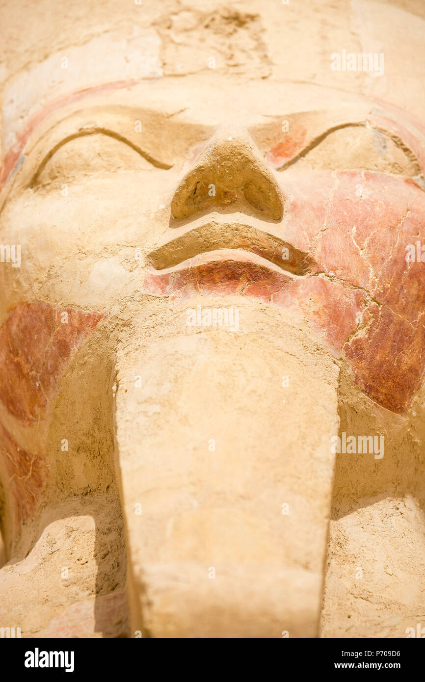 Egypt, Luxor, West Bank, Deir Al Bahri, Temple of Hatshepsut also known ...