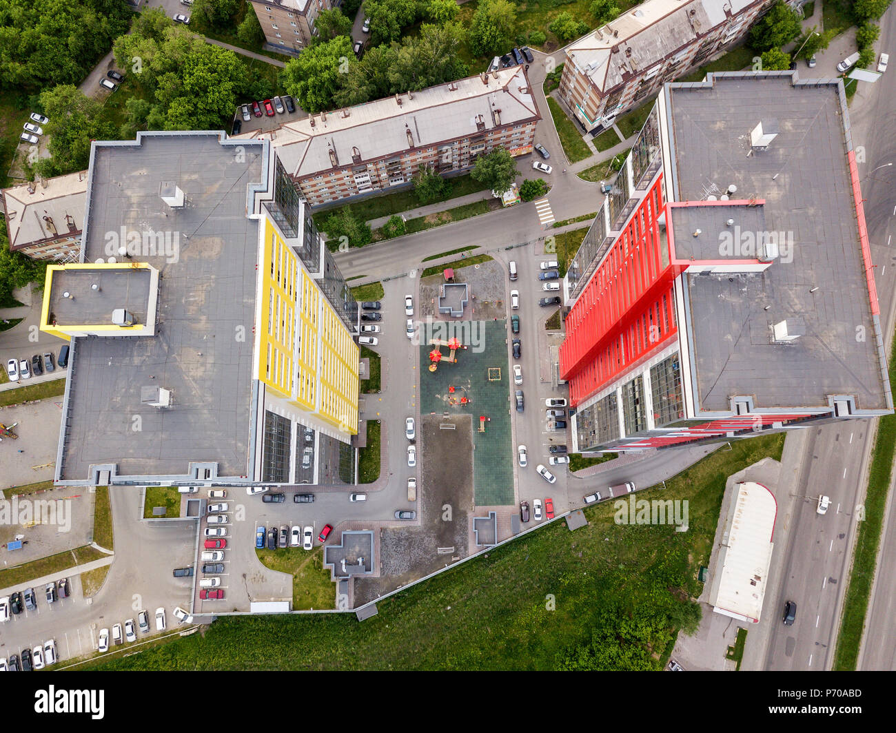 Childrens playground aerial hi-res stock photography and images - Alamy