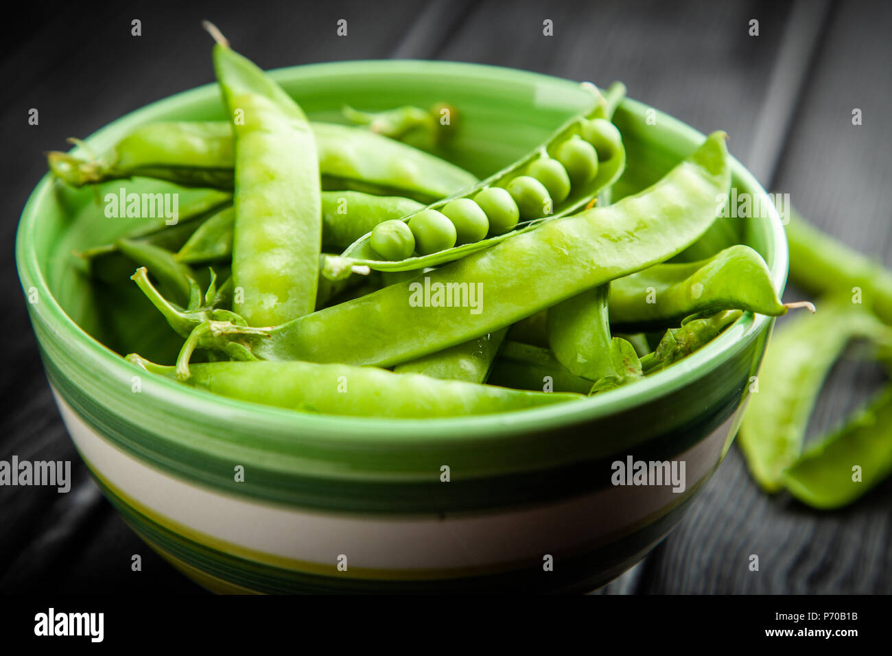 Fresh green peas Stock Photo - Alamy