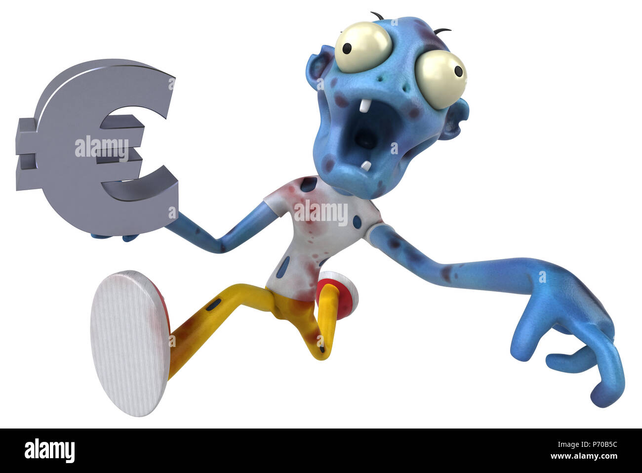 Fun zombie - 3D Illustration Stock Photo - Alamy