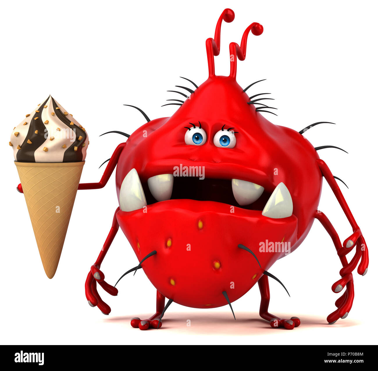 Cartoon germs bacteria viruses 3d hi-res stock photography and images ...