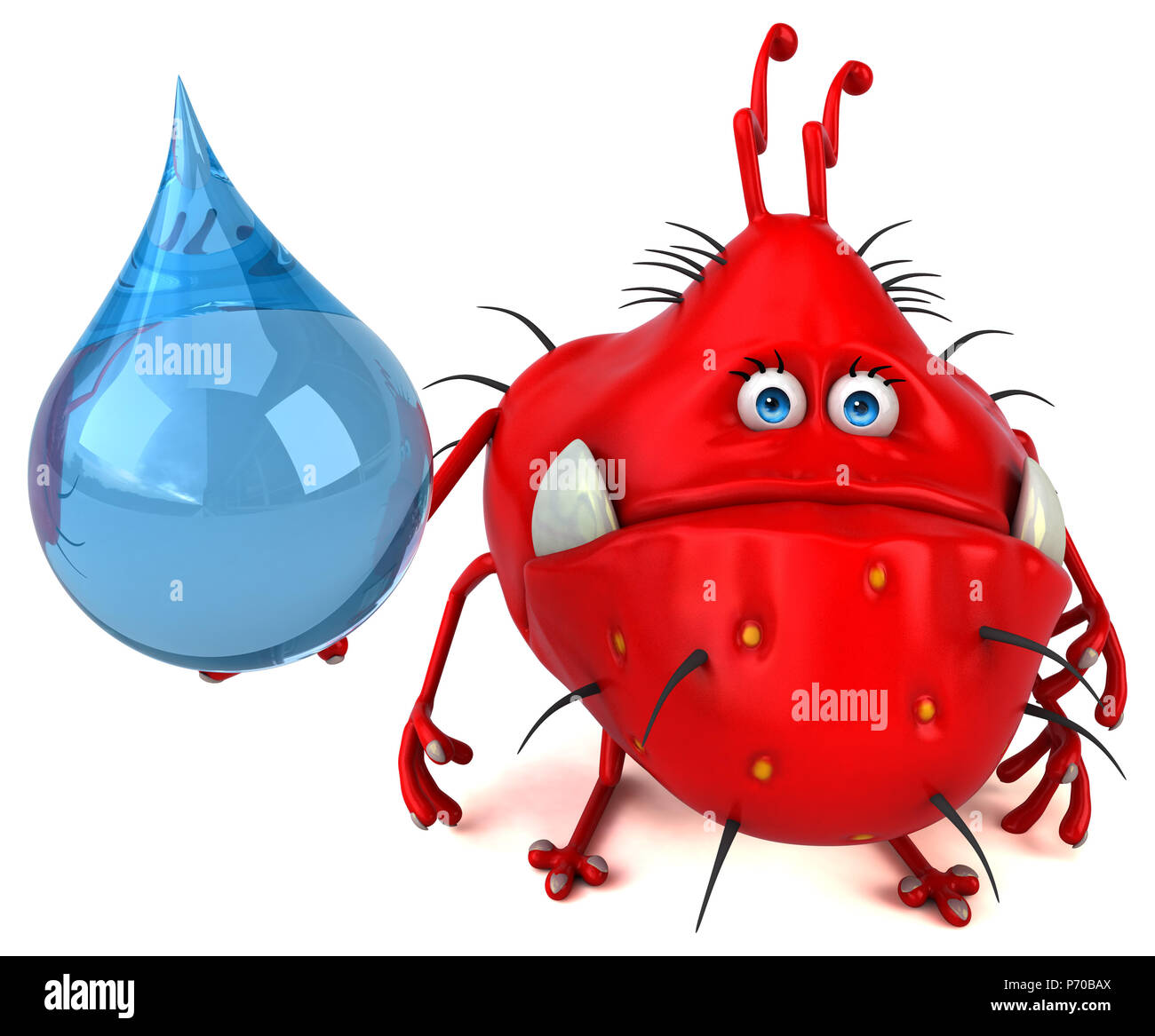 Cartoon germs bacteria viruses 3d hi-res stock photography and images ...