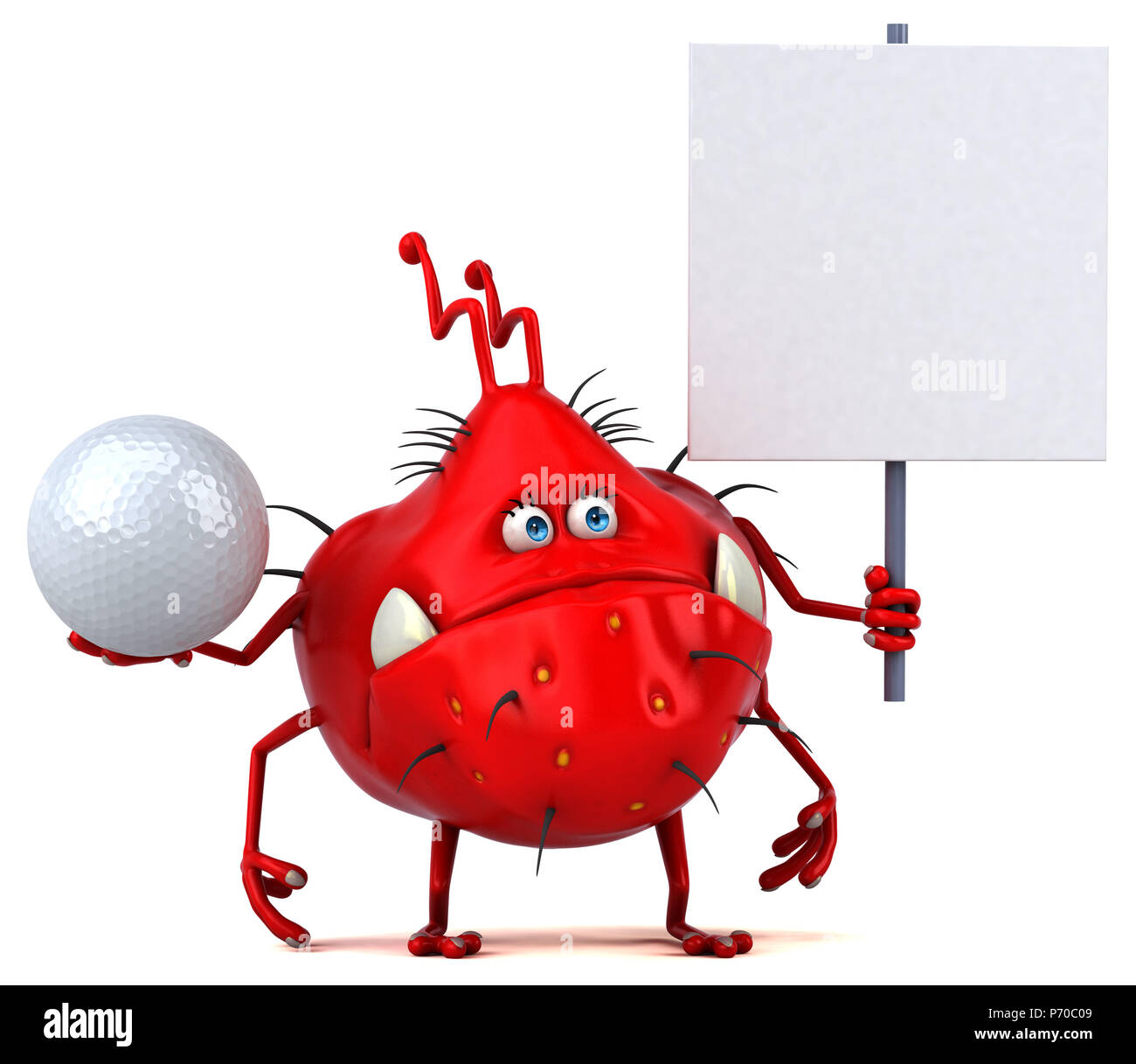 Cartoon germs bacteria viruses 3d Cut Out Stock Images & Pictures - Alamy