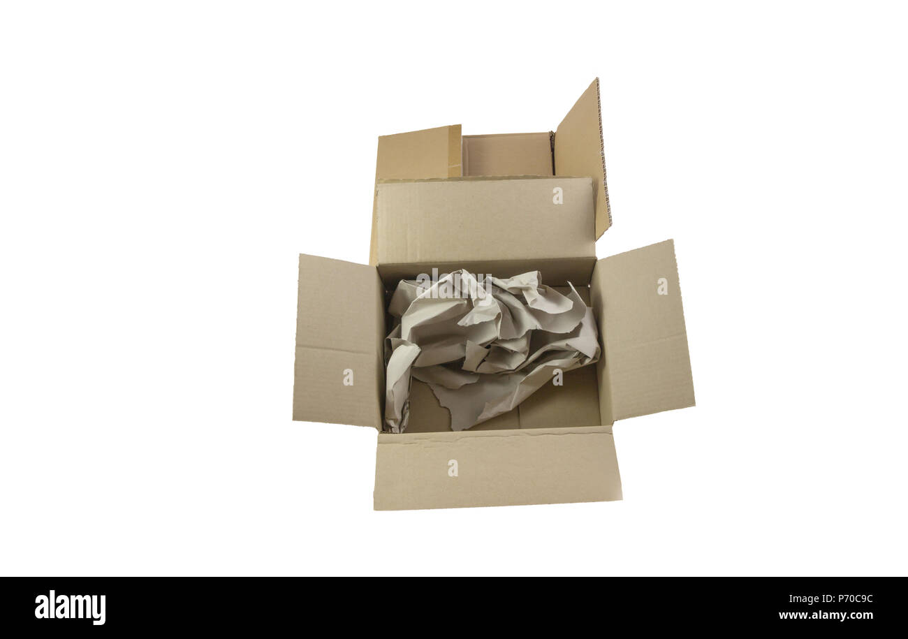 Empty recycle boxes Cut Out Stock Images & Pictures - Alamy