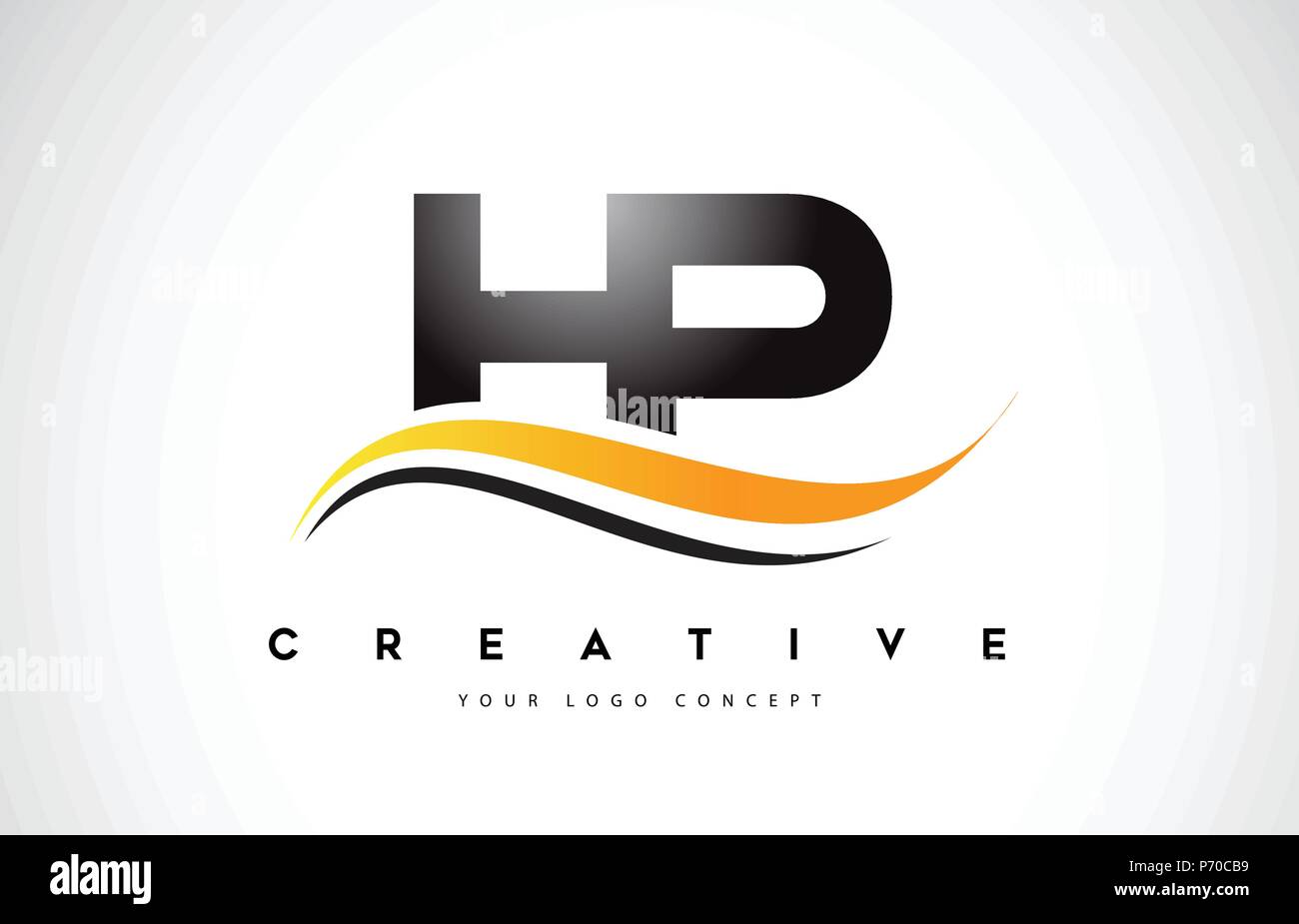 Hp logo design hi-res stock photography and images - Alamy