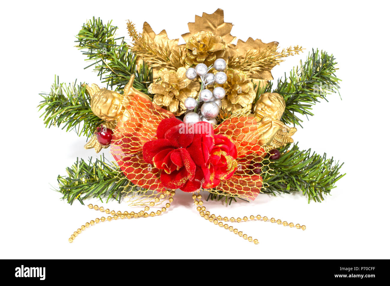Delicate Christmas ornaments,Isolated on white background / Christmas ...