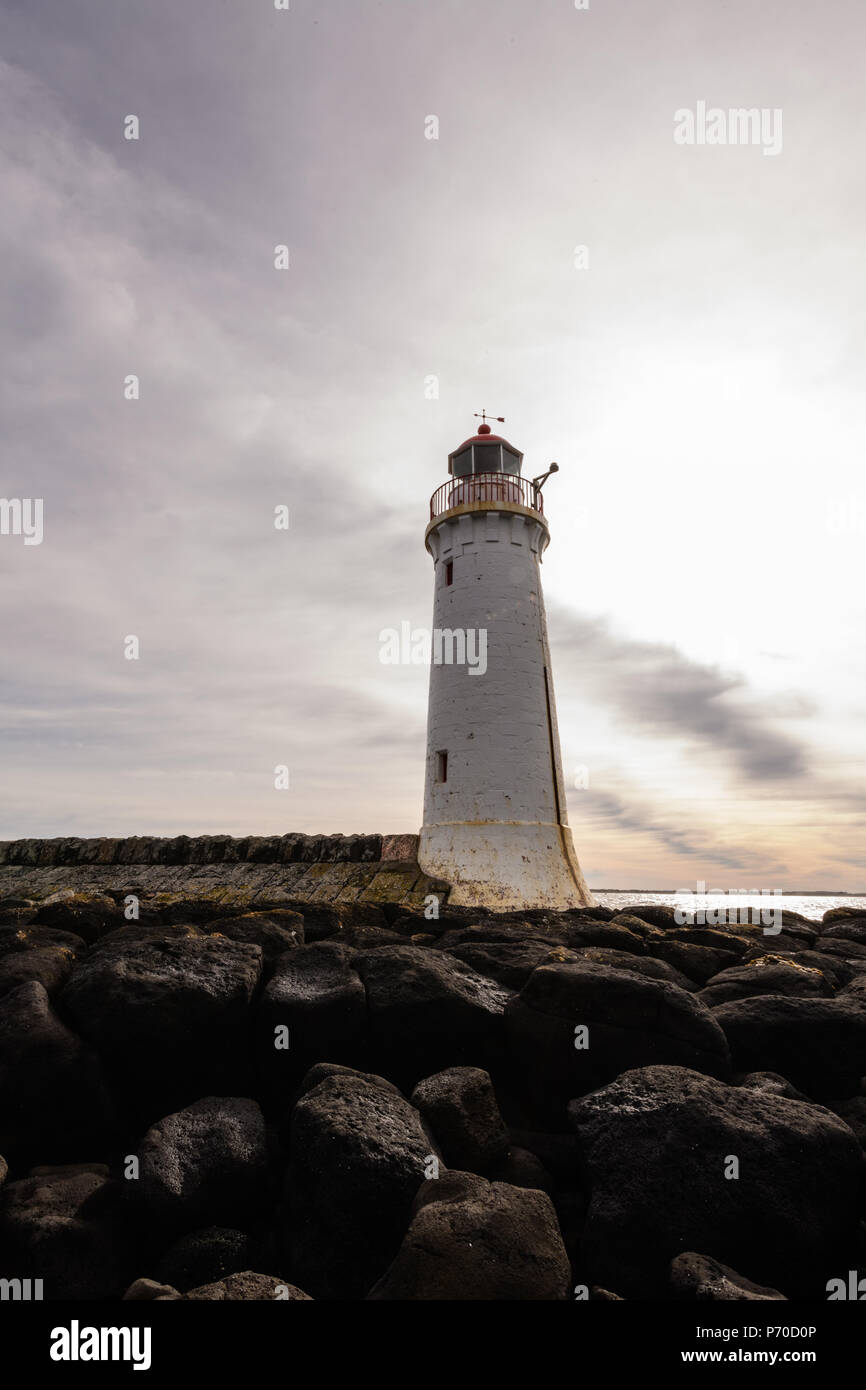 Port Fairy Lighthouse Now a popular tourist attraction Stock Photo - Alamy