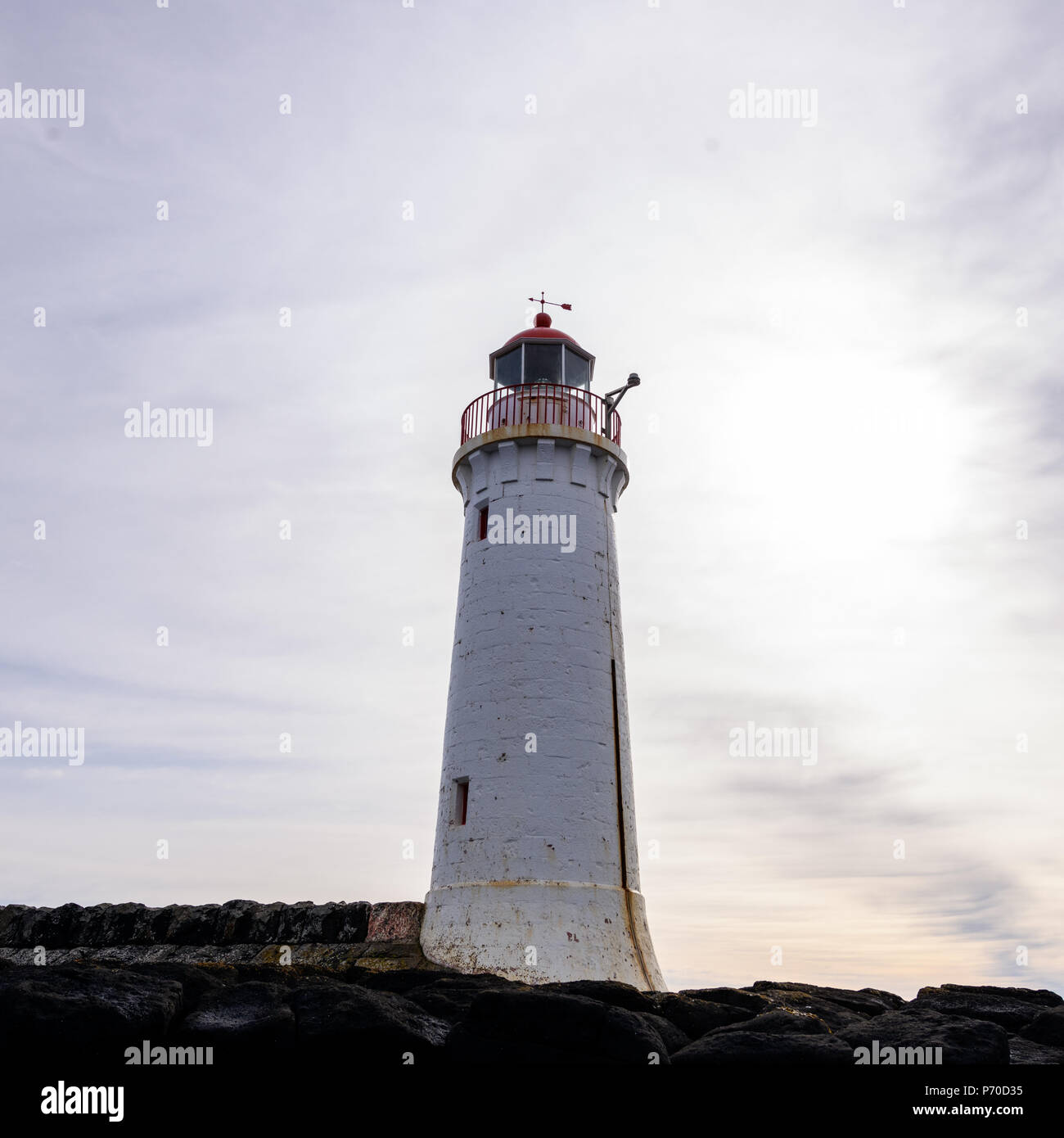 Port Fairy Lighthouse Now a popular tourist attraction Stock Photo - Alamy