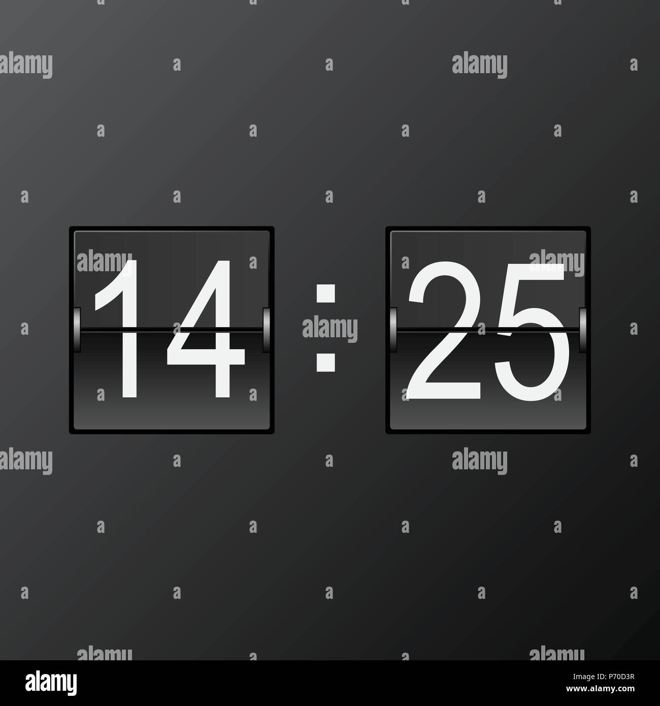 Split flap display calendar Stock Vector Images - Alamy