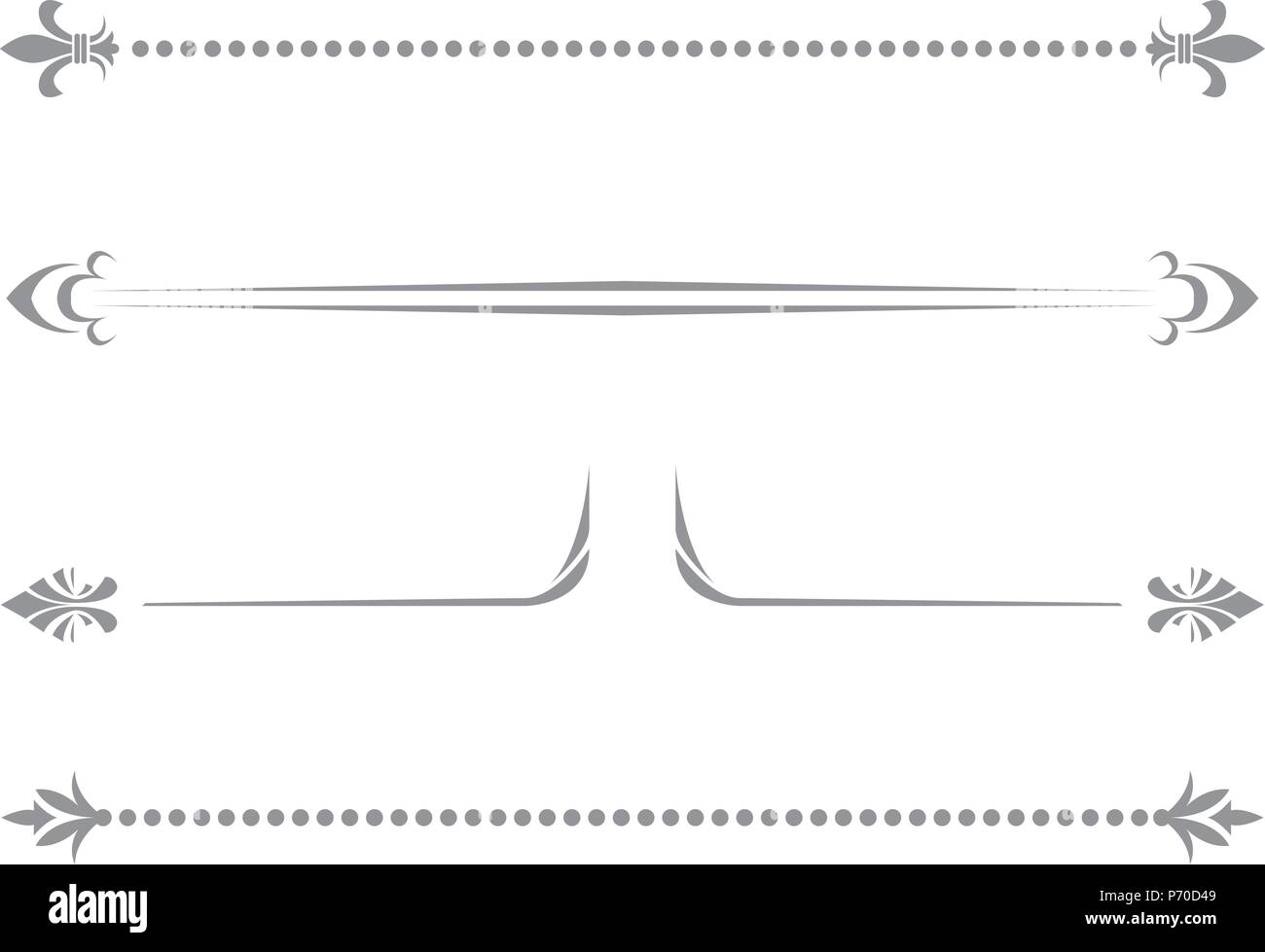 Ornate separator Stock Vector Images - Alamy