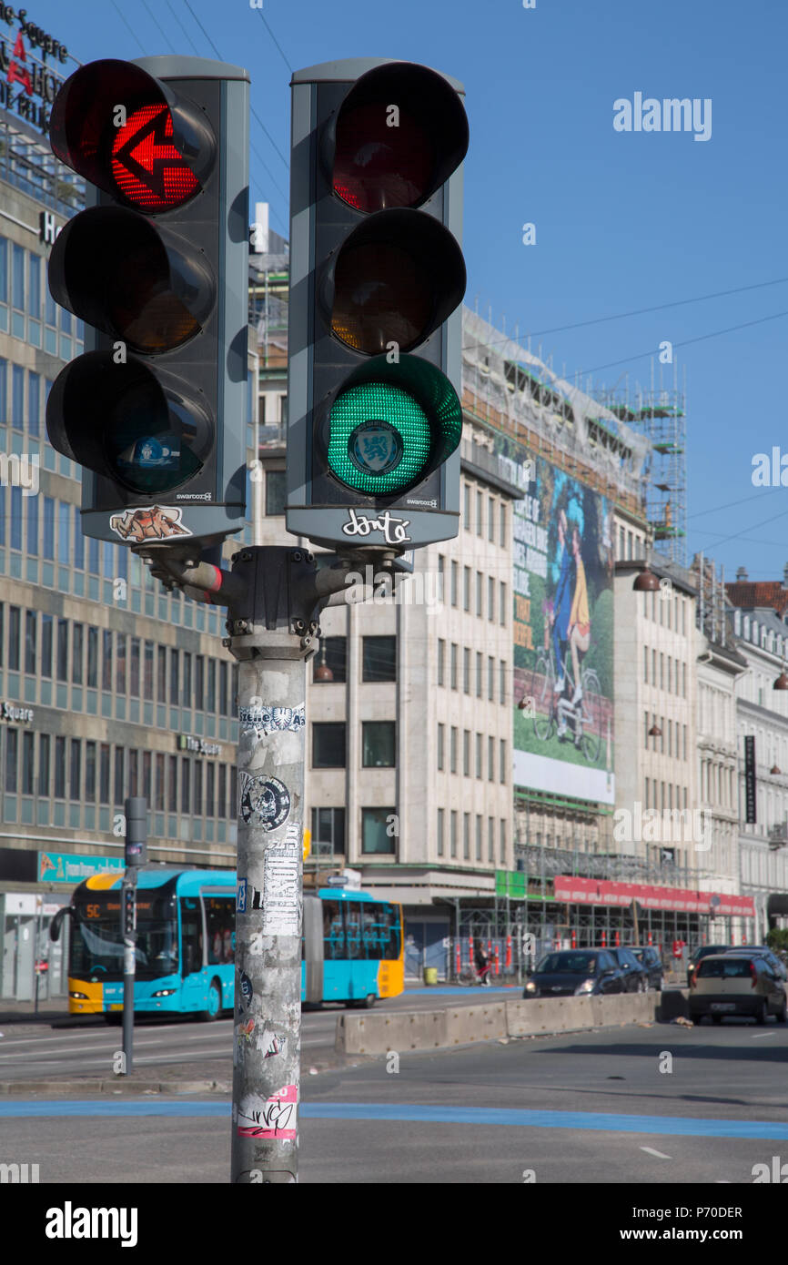 Traffic Lightm Andersens Street; Copenhagen; Denmark Stock Photo - Alamy
