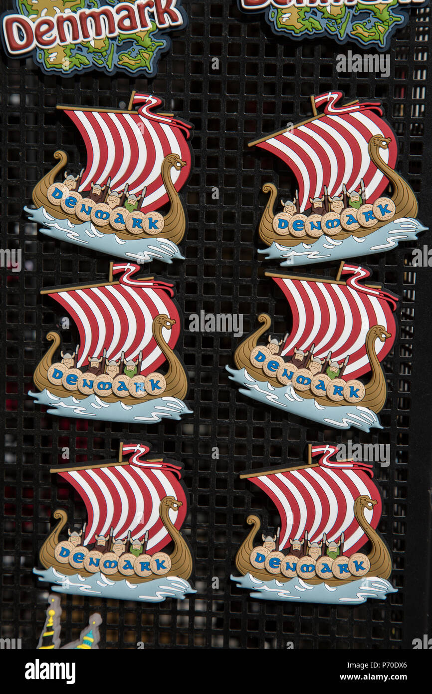 Viking Fridge Magnets; Copenhagen; Denmark Stock Photo - Alamy